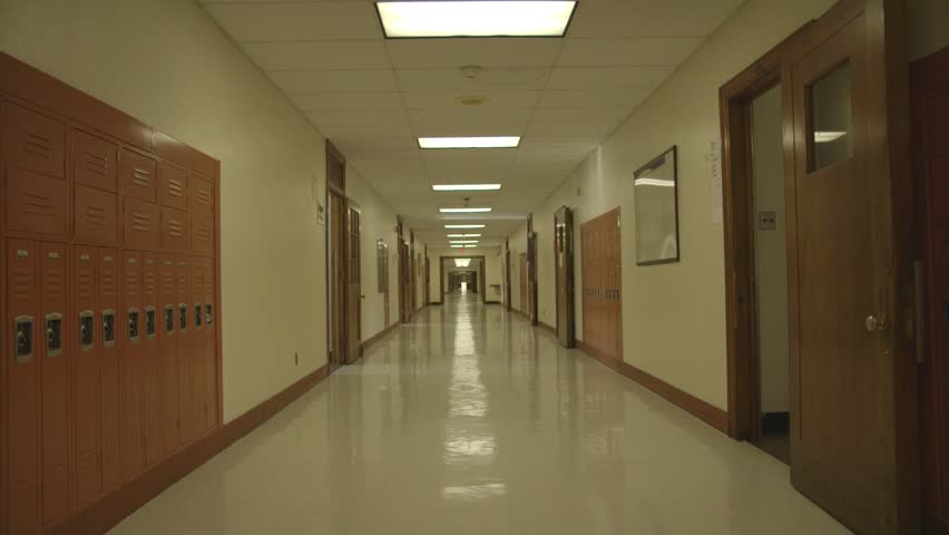 Empty High School Hallway Stock Footage Video 10403939 - Shutterstock