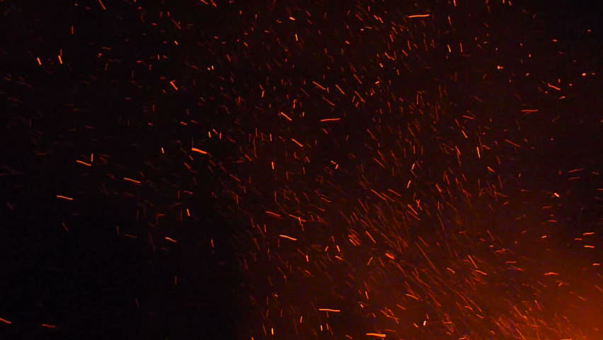 Burning Ash Rise From Large Fire In The Night Sky. Stock Footage Video 2303993 - Shutterstock