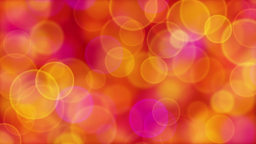 Delicate Pink Yellow Circle Bokeh Lights. Computer Generated Loopable Abstract Motion Background ...