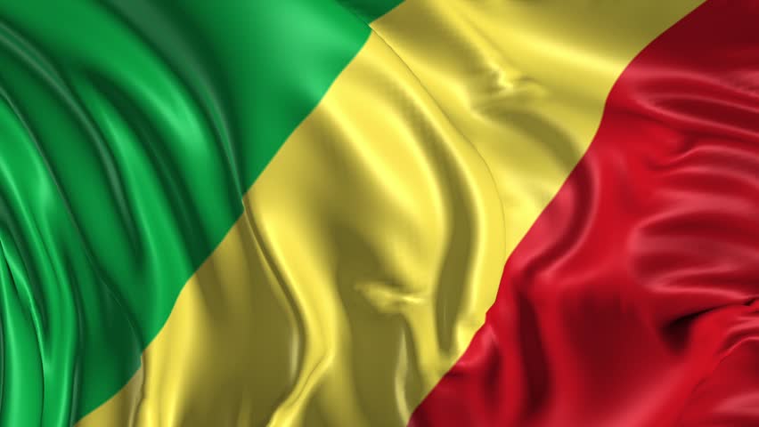 Flag Of Democratic Republic Of Congo Beautiful 3d Animation Of