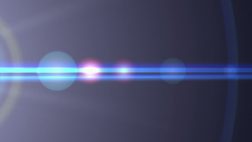 Blue Colored Lens Flare Transition With Streaks And Glare To An From ...