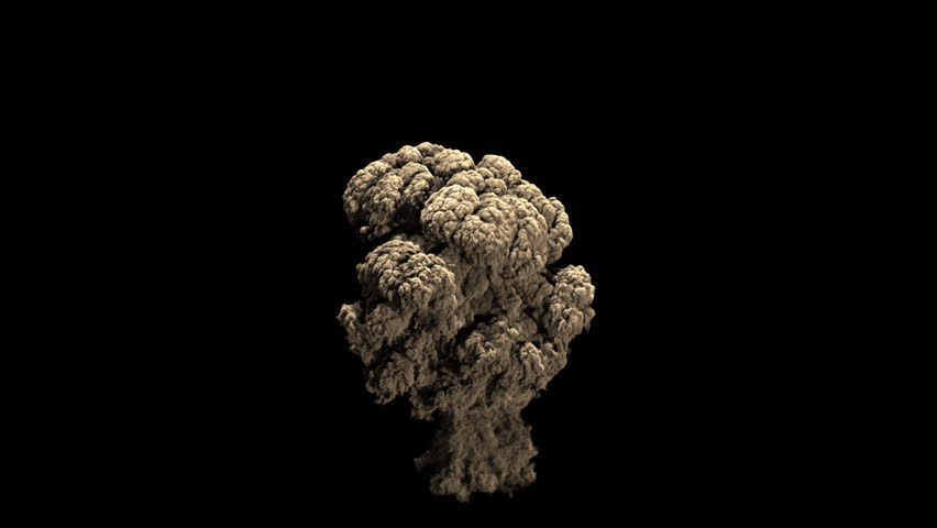 Dust Wave 3d Animation Simulates Front View Of Dust Wave With Alpha ...