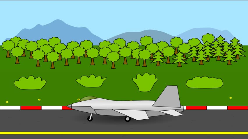 Cartoon Of Airplane Taking Off Stock Footage Video 1829927 - Shutterstock