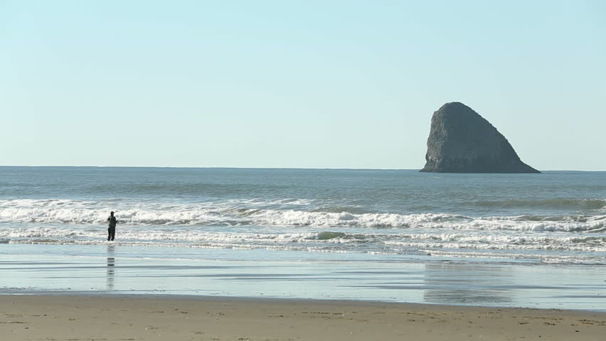 Oregon Coast Surf Fishing, Pyramid Rock. Surf Fishing On The Oregon ...