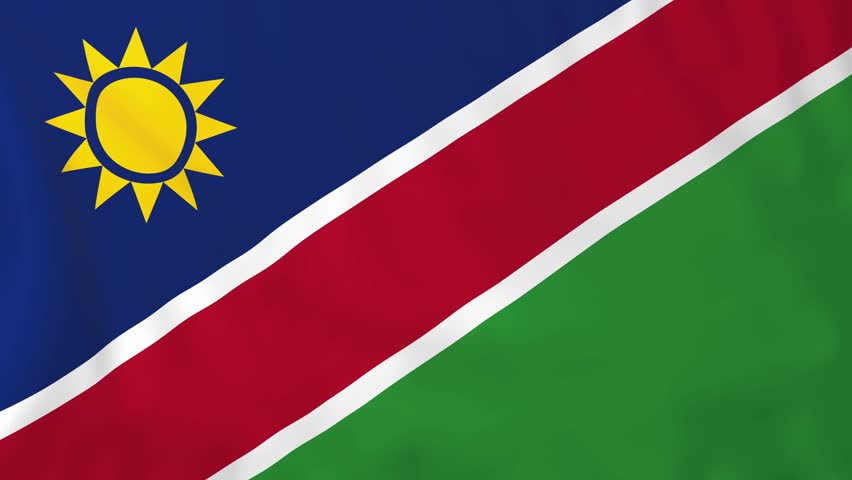 Namibia Flag Loop 1 Stock Footage Video 1370092 - Shutterstock