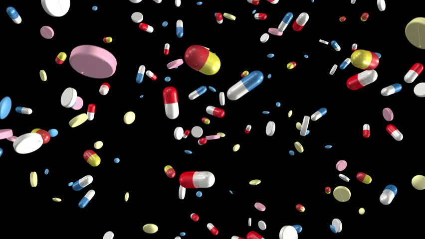 Animation Of Drugs Falling Down. Stock Footage Video 3934697 - Shutterstock