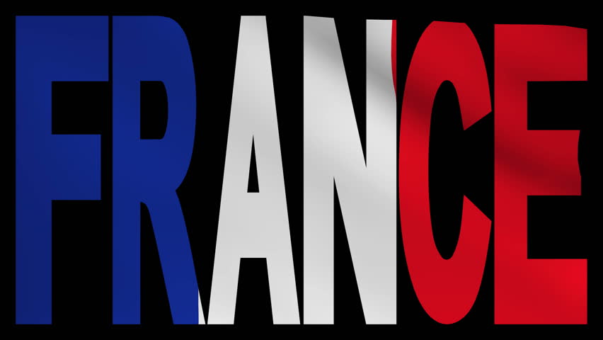 France Text With Fluttering Flag Animation Stock Footage Video 2080325 ...