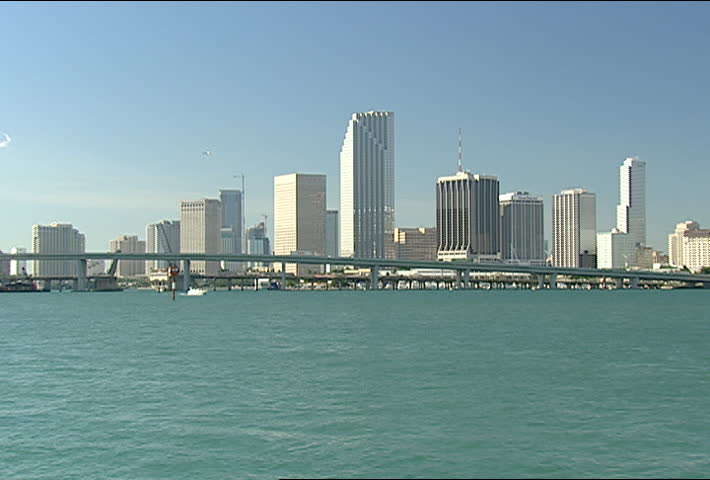 MIAMI- Circa 2002: Southeast Financial Center In Downtown Miami Skyline ...