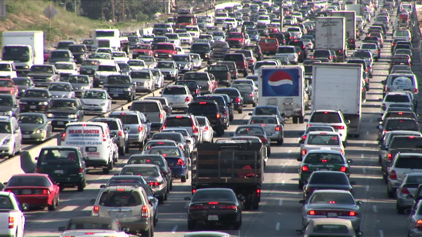 LOS ANGELES - AUGUST 4: Thousands Of Cars Drive On California Freeway ...