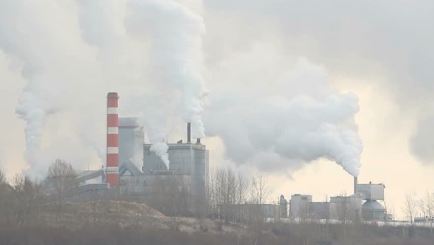 Pulp Mill Working, Prince George, BC. An Early Morning View At A ...