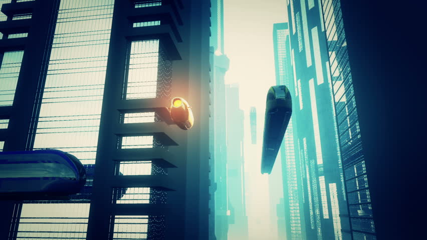 Future City Traffic 3D Animation Stock Footage Video 3830942 - Shutterstock