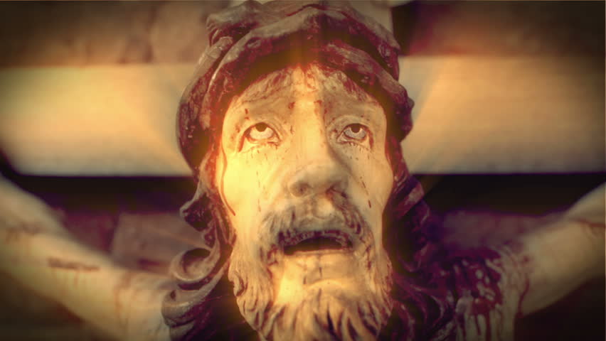 A Scary Jesus On The Cross - Horror. Intro, Stock Footage Video 3933641 ...