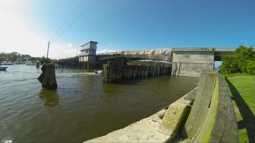 Draw Bridge At Wrightsville Beach, NC Time Lapse High Definition ...