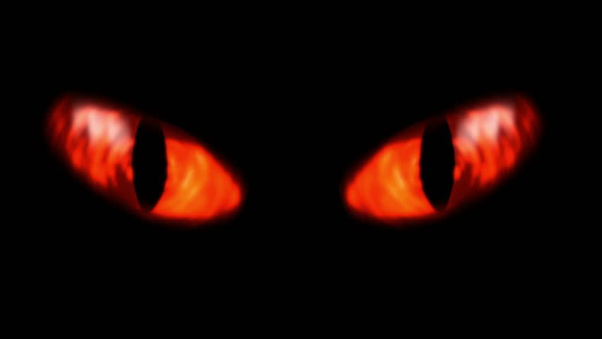 Animation Of Evil Looking Fiery Eyes. Stock Footage Video 4574261 ...