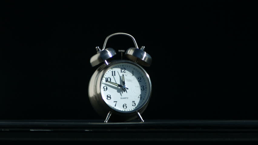 Ringing Alarm Clock Is Shot With Gun, Slow Motion Stock Footage Video ...