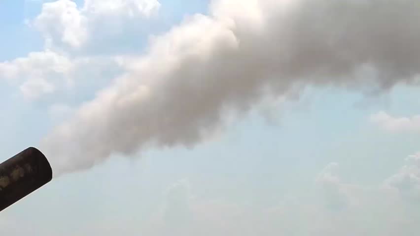 Boiler And Steam Pipe Continuous Steam Blow Cleaning Stock Footage ...