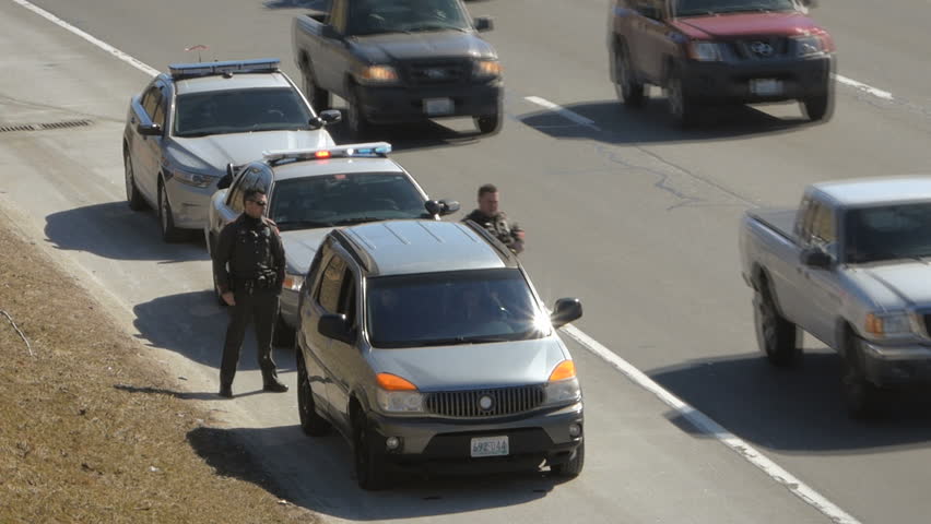 PROVIDENCE, RI - FEB 28: Police Cars Pull Over Vehicle For Questioning ...