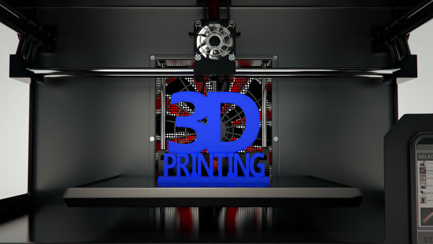 01918 3d Printer Lettering Text '3d Printing' Stock Footage Video ...