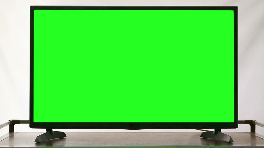 Flat Screen TV With Green Screen Stock Footage Video 5200583 - Shutterstock