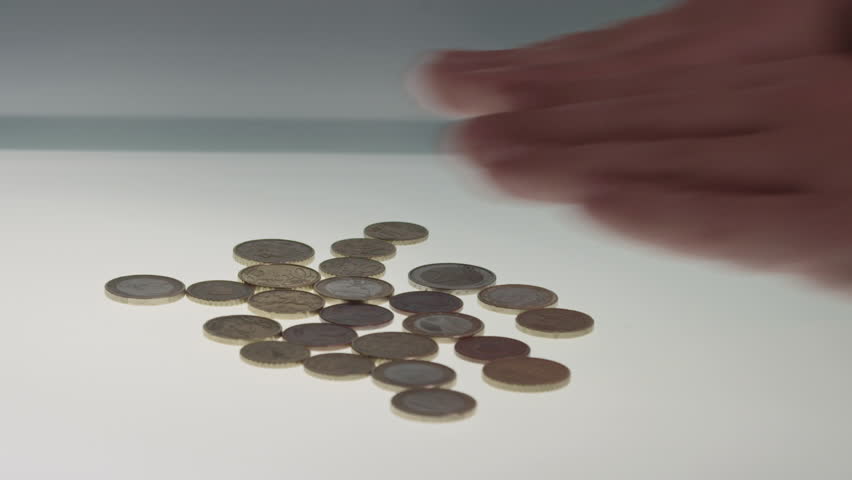 Golden Colored Dollar,Pound And Euro Currency Symbols Flipping Loop ...